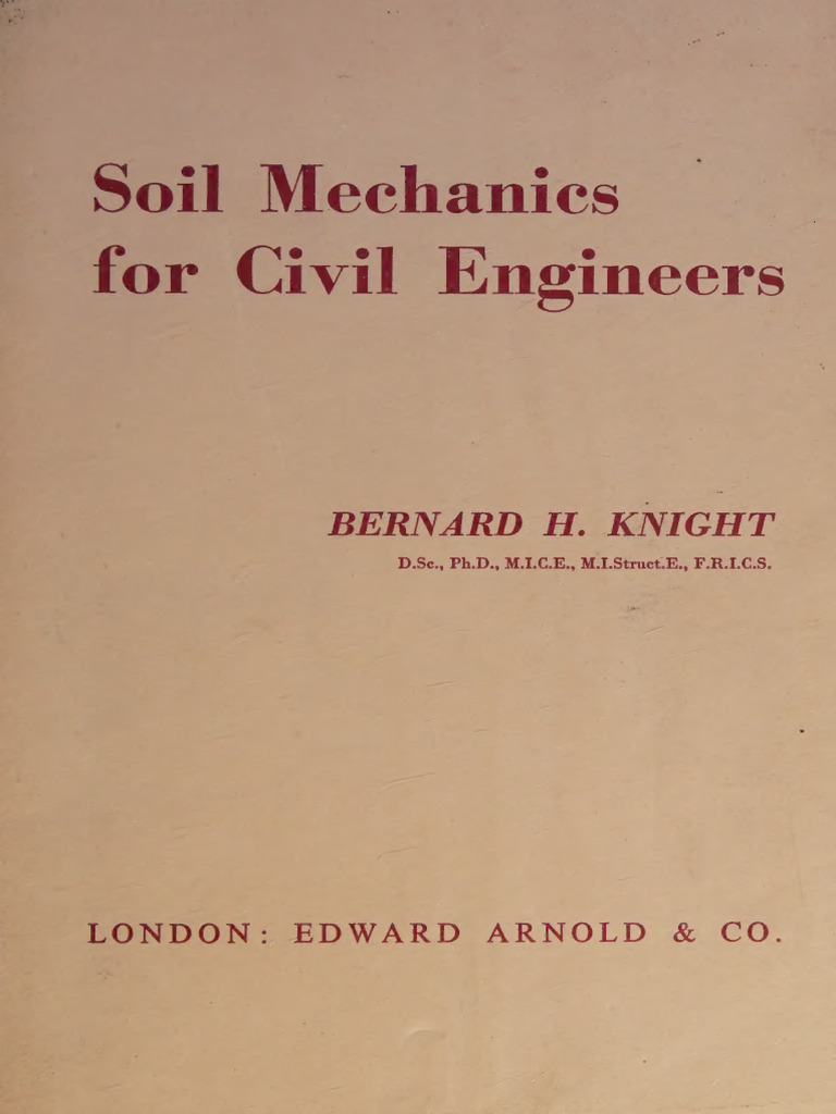 Soil Mechanics For Civil Engineers - Anna's Archive | PDF | Soil | Physical Sciences