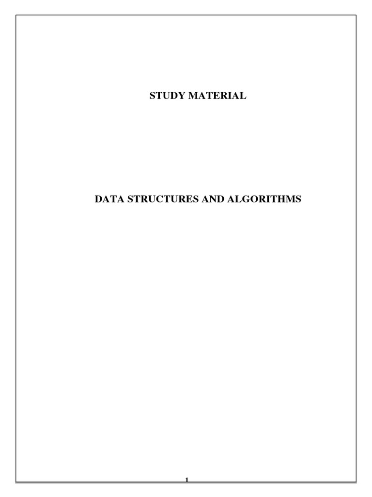 Dsa Material 05 12 2020 Pdf Algorithms Time Complexity