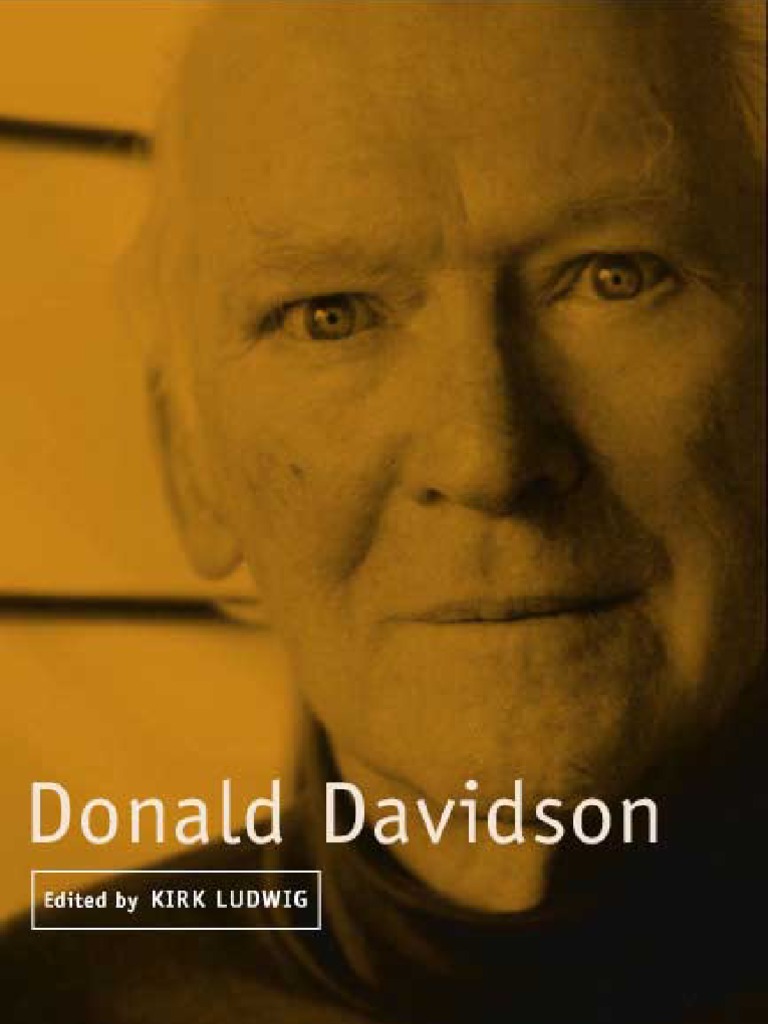 Donald Davidson | PDF | Truth | Philosophy Of Language