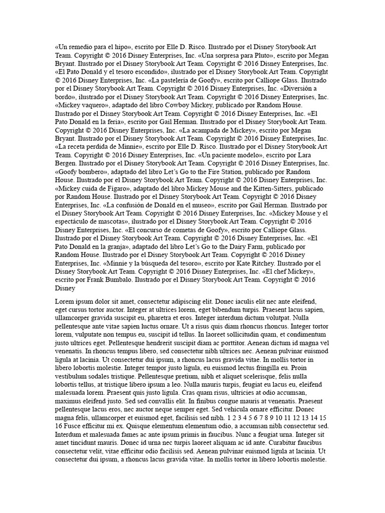 Un Remedio para El Hipo | PDF | Personajes Disney | Walt Disney