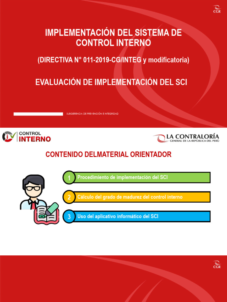 Directiva 011 - Evaluación Anual de La Implementación Del SCI | PDF | Cuestionario | Informática