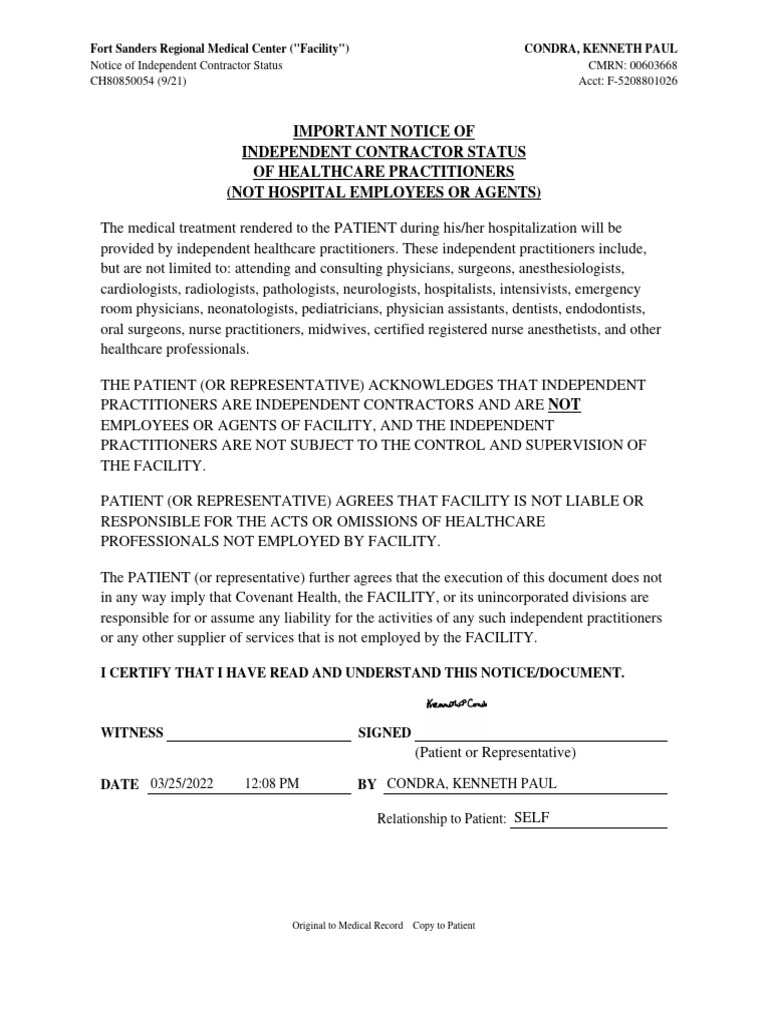 Sign Independent Contractor Status | PDF | Law | Self-Improvement