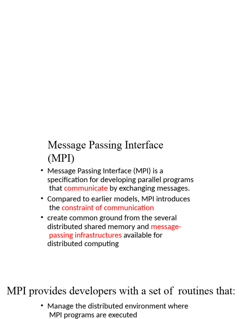 Module3-Cc-Chapter 7 | PDF | Message Passing Interface | Library (Computing)