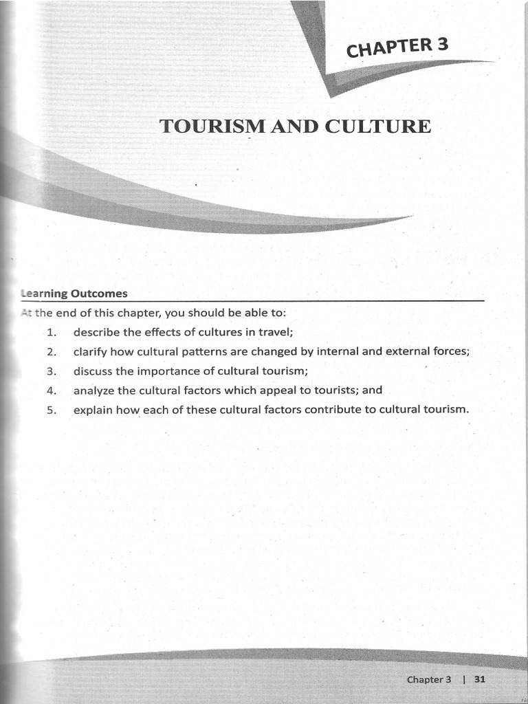 Ch3 Tourism and Culture | PDF