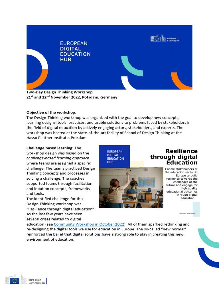 Design Thinking workshop_EDEHUB report | PDF | Design Thinking | Design