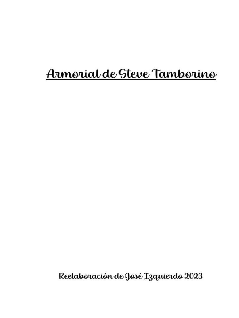 Armorial de Tamborino 1516-1519 | PDF | Heráldica | Feudalismo