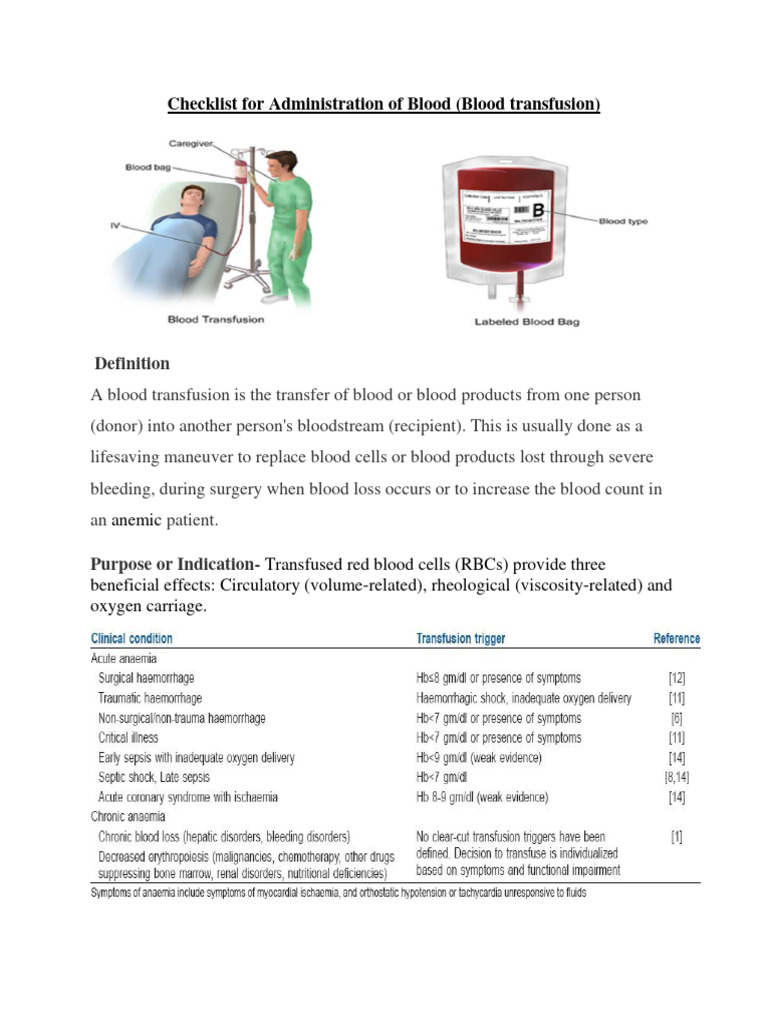Blood Transfusion | PDF | Blood Transfusion | Blood