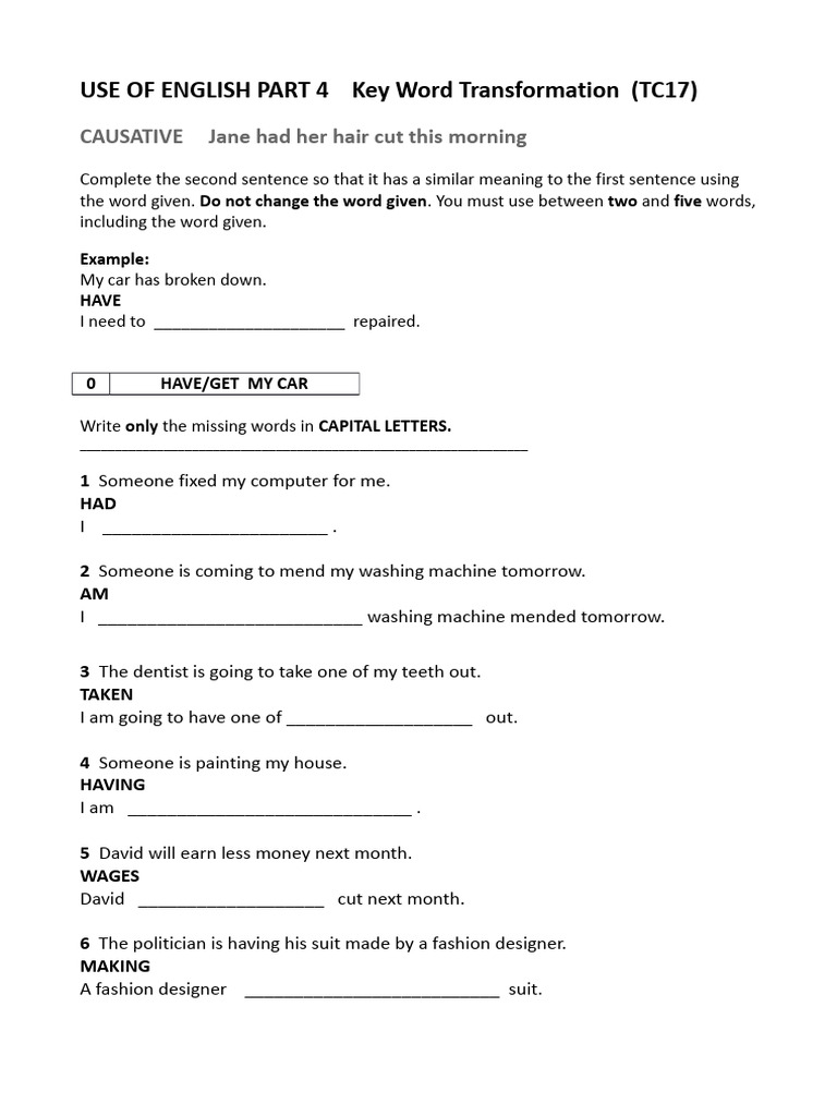 Uoe Part 4 KWT Tc17 Causative | PDF
