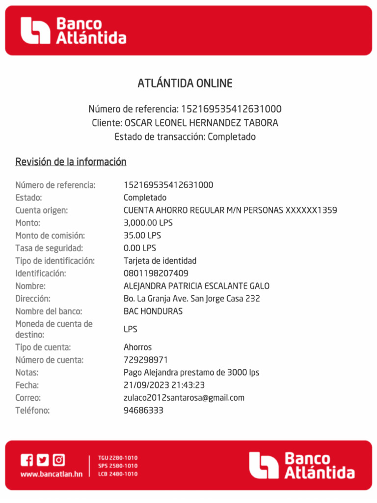 Transferencia ACH | PDF