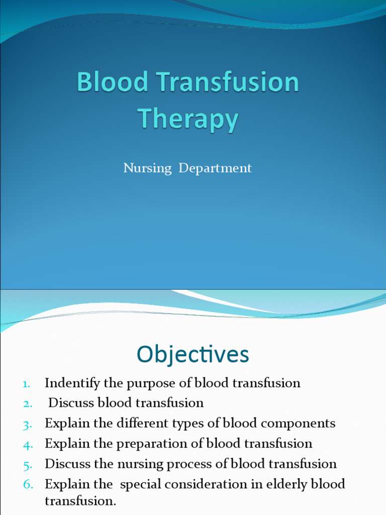 Blood Transfusion | PDF | Blood Transfusion | Blood