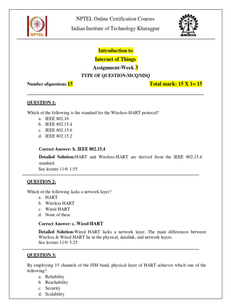 Assignment-3 Solution | PDF | Computer Network | Wireless Ad Hoc Network Assignment-3 Solution | PDF | Computer Network | Wireless Ad Hoc Network