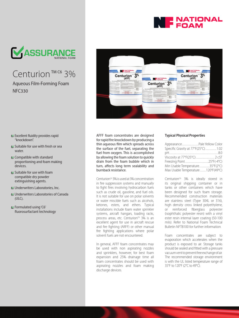 NFC330 Centurion C6 3 AFFF | PDF