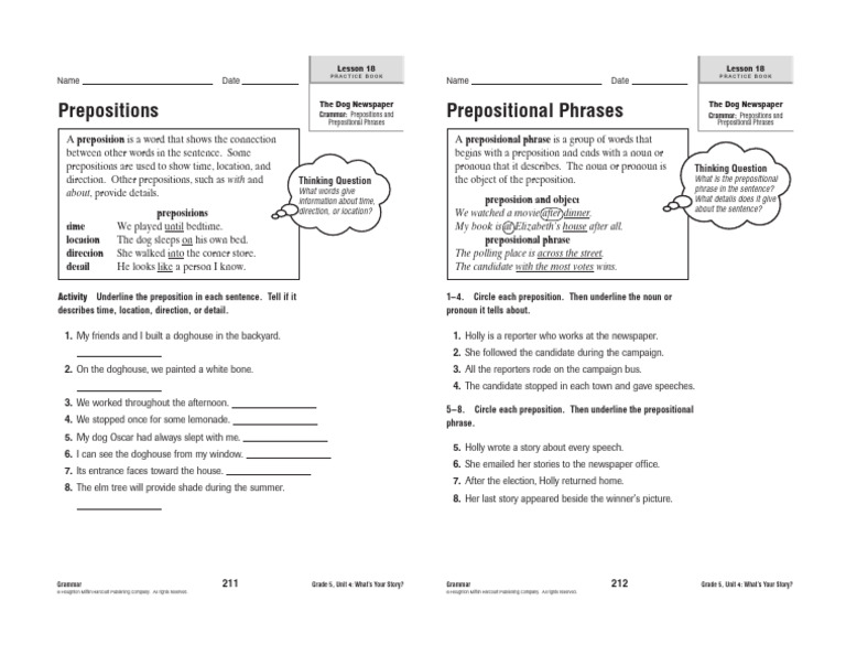 Preposition | PDF | Preposition And Postposition | English Grammar