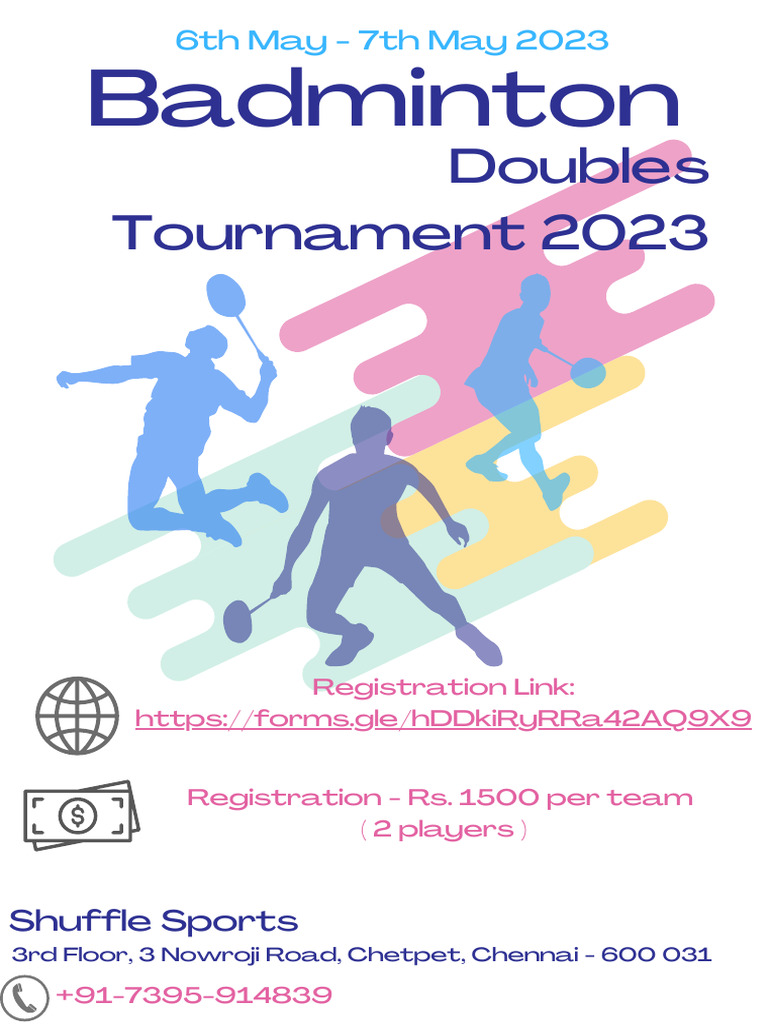 Badminton Tournament 2023 - Shuffle | PDF