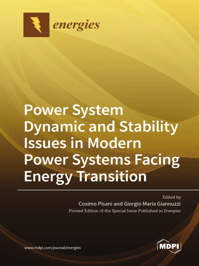 Power System Dynamic and Stability Issues in Modern Power Systems ... Power System Dynamic and Stability Issues in Modern Power Systems ...