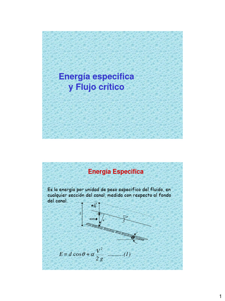 Fundamentos del Flujo Crítico | PDF | Pendiente | Asíntota