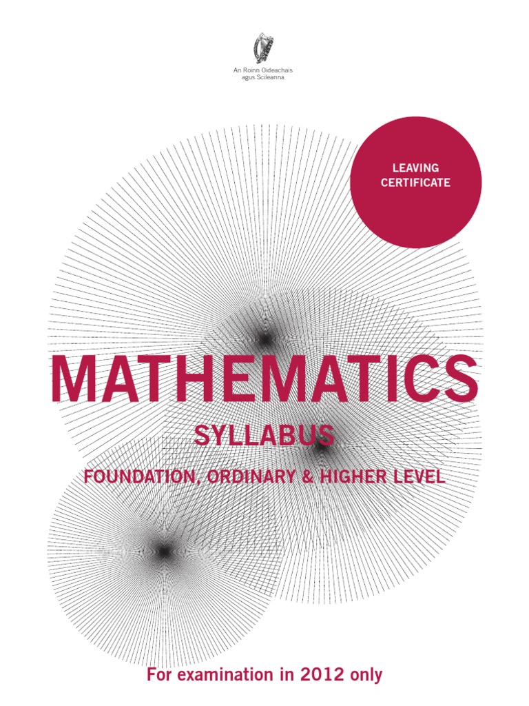LC Maths For Examination in 2012 | PDF | Trigonometric Functions | Sine