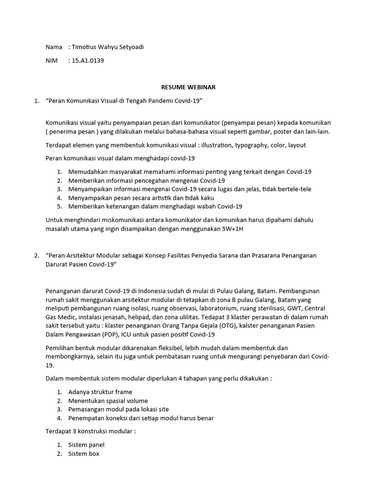 Resume Webinar | PDF