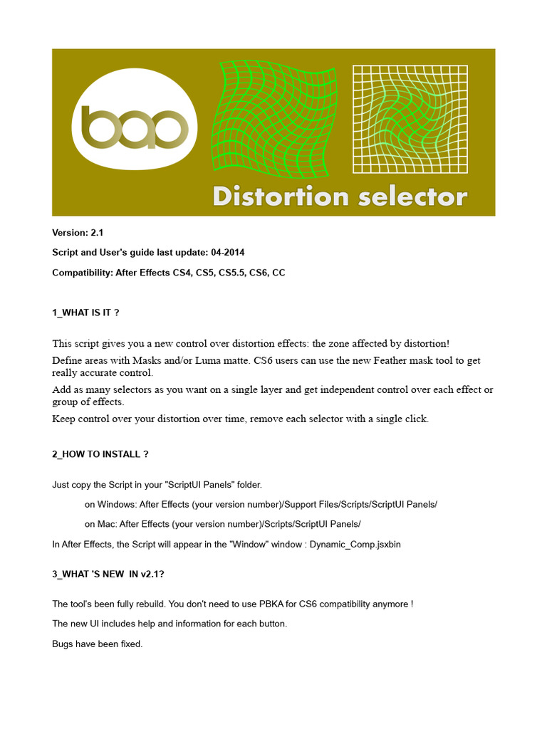 Distortion Selector Guide | PDF | Software | Computer Engineering