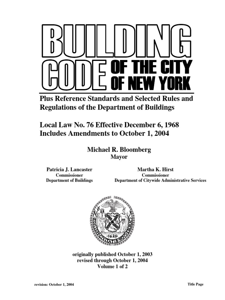 NYC Building Code Updates | PDF | Building Code | Ventilation ...