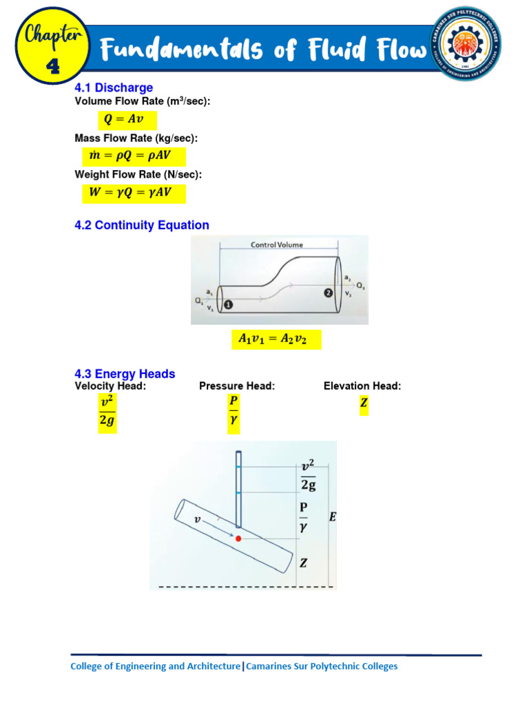 Fundamentals of Fluid Flow Final | PDF | Fluid Dynamics | Flow Measurement