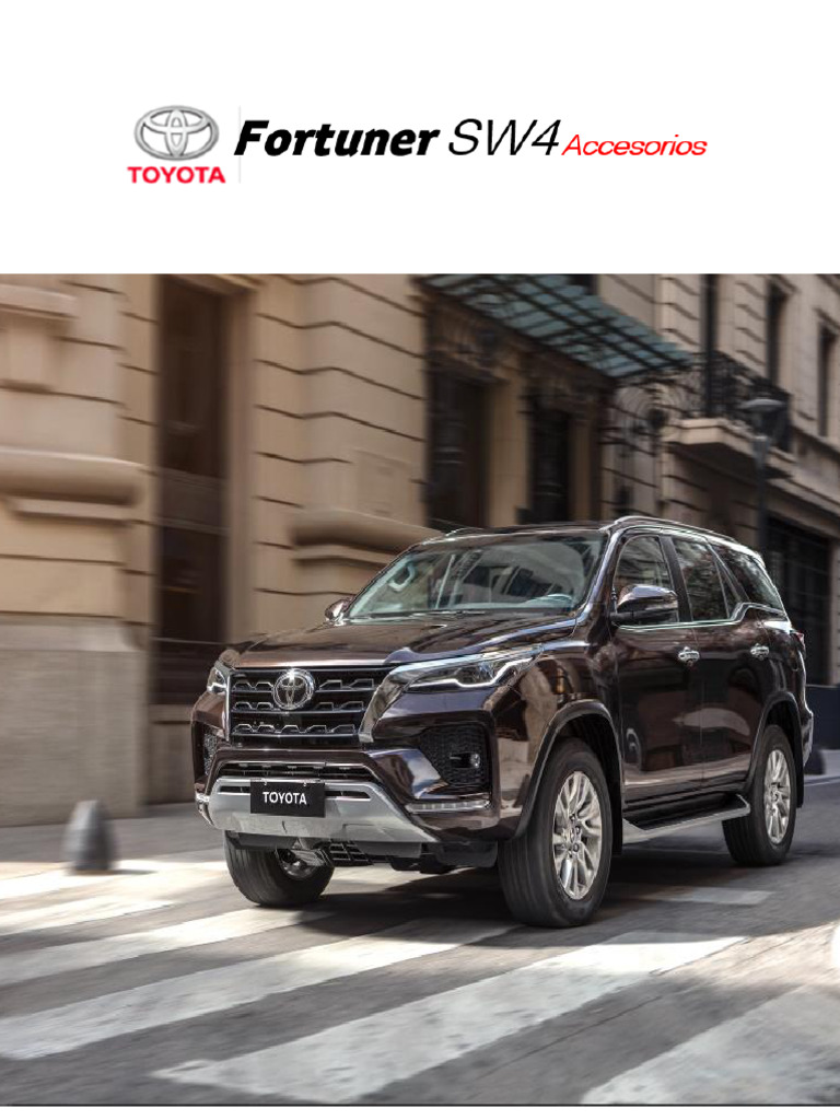Accesorios para Toyota SW4 y Fortuner | PDF | Estilos de carrocería ...