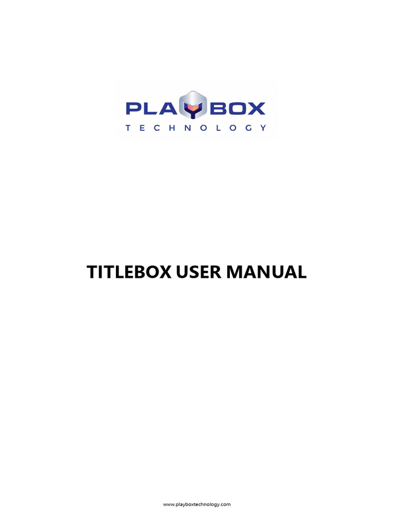 Titlebox User Manual | PDF | Icon (Computing) | Window (Computing)