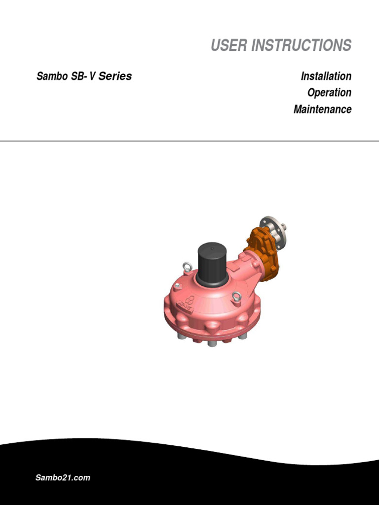 Sambo SB-V Series Gearbox Guide | PDF | Gear | Bearing (Mechanical)