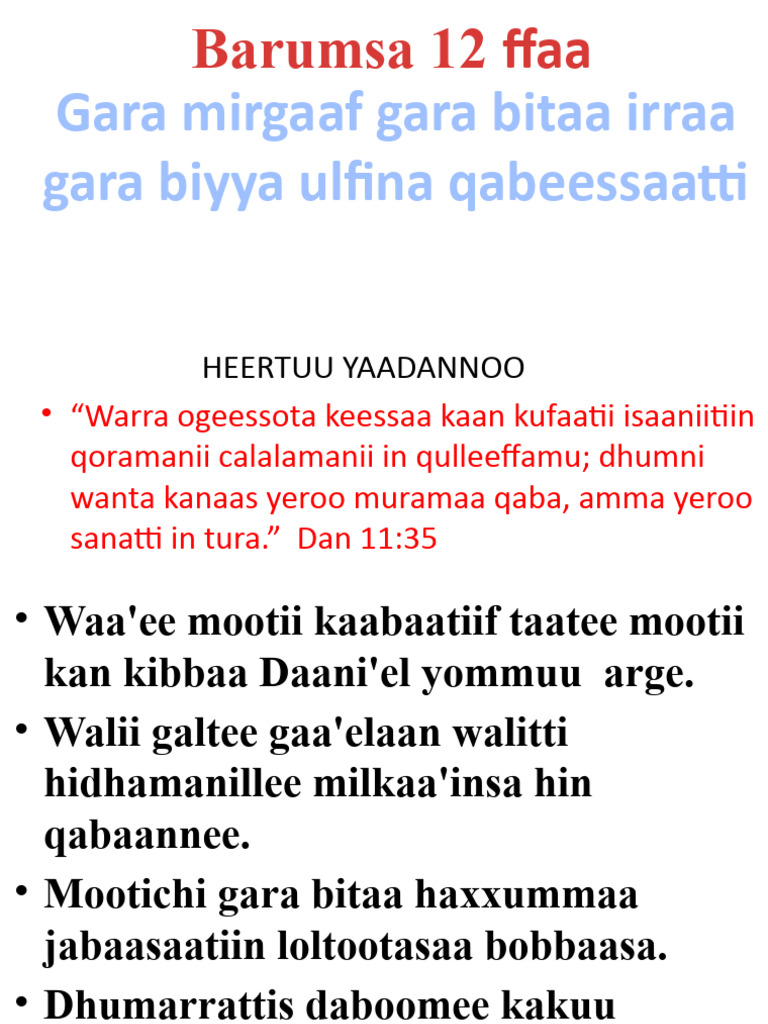 Waa'ee Mootii Kaabaa......... | PDF