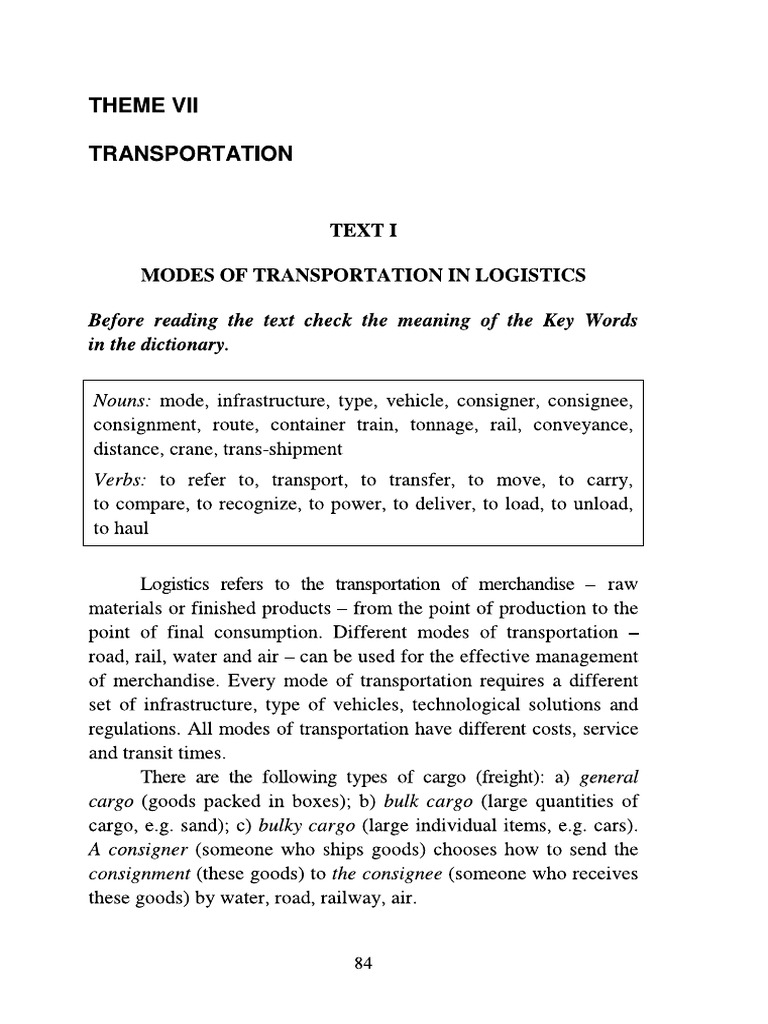 Act1_modes of Transportation | PDF