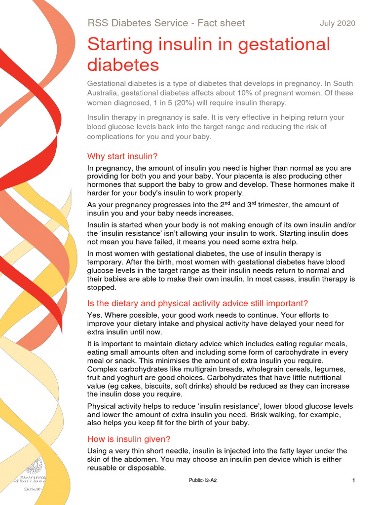 Gestational Starting Insulin - FINAL - July 20 | PDF | Gestational ...