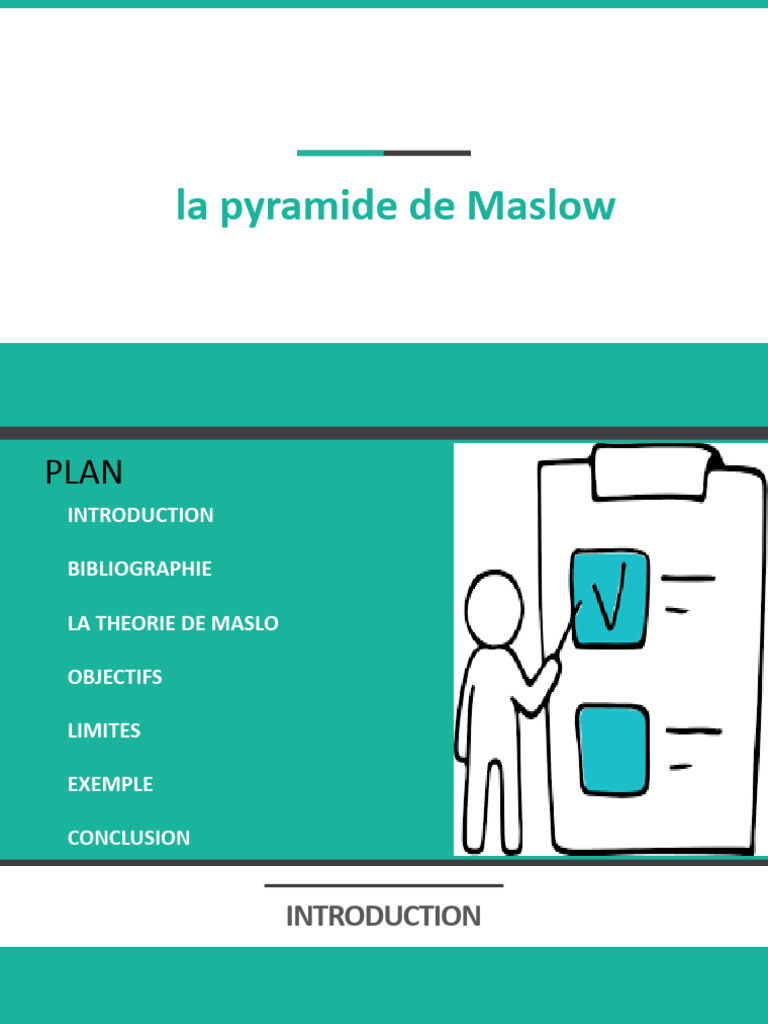 PYRAMIDE DE MASLOW Présentation | PDF | Motivation | Motivant