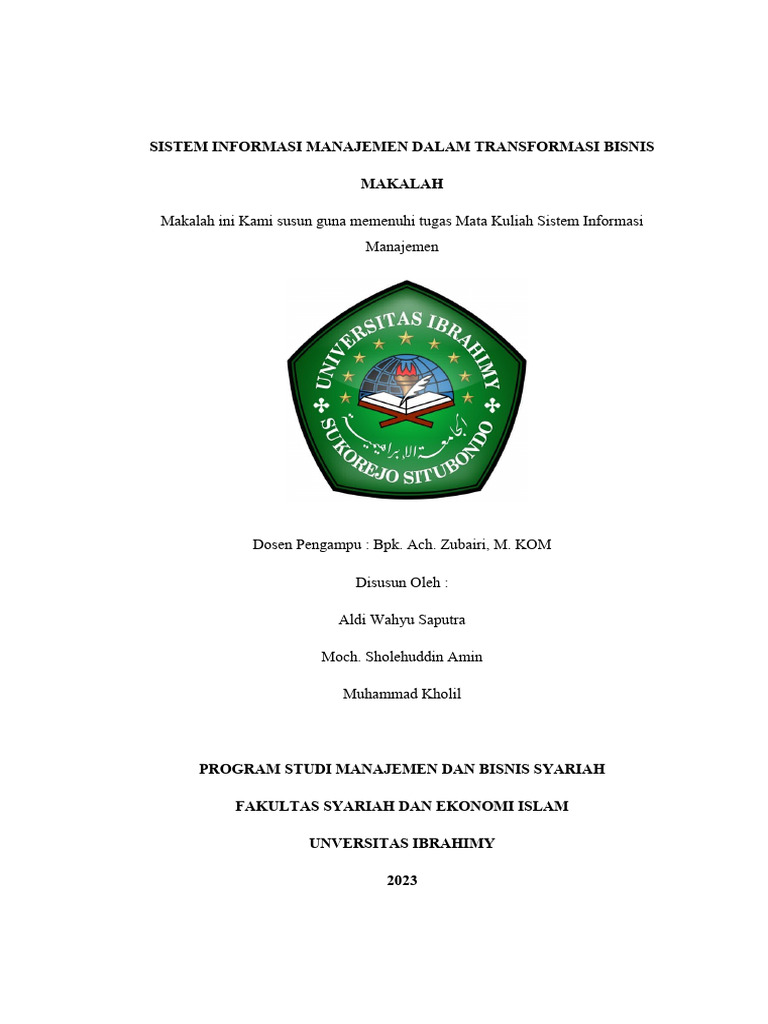 Makalah Pak Zubair | PDF | Komputer