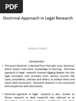Understanding Doctrinal Legal Research | PDF | Methodology | Question