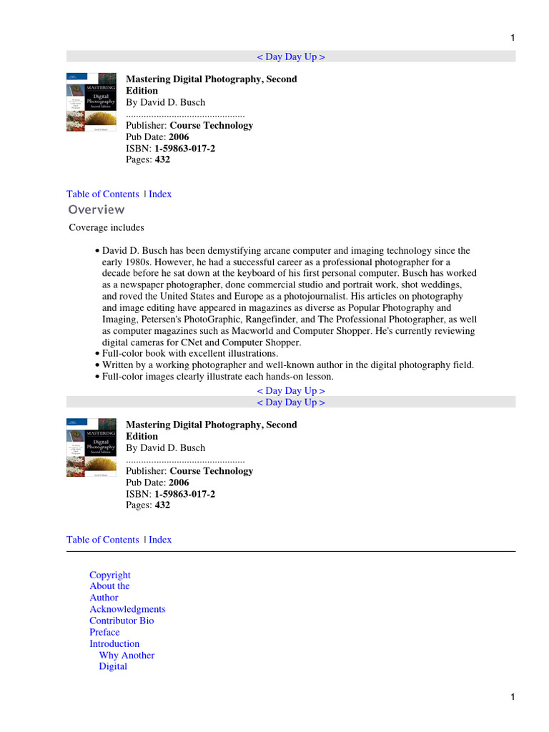 Mastering Digital Photography | PDF | Camera | Digital Photography