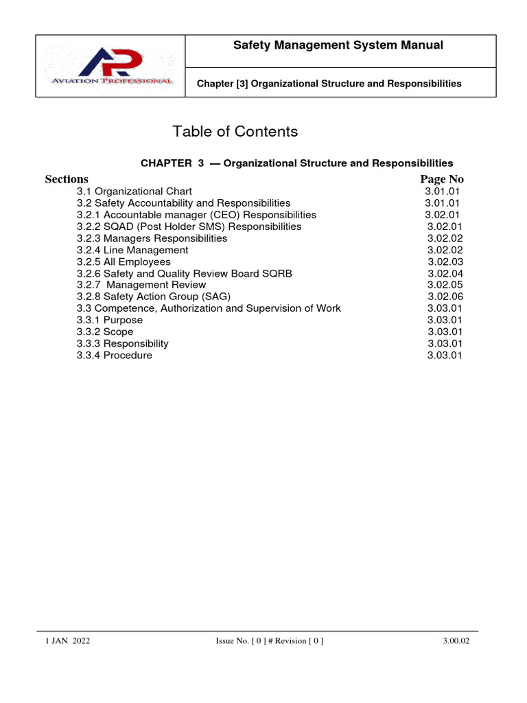 SMSM-CHPTER 3 Organizational Structure and Responsibilities - 10 | PDF | Safety | Risk