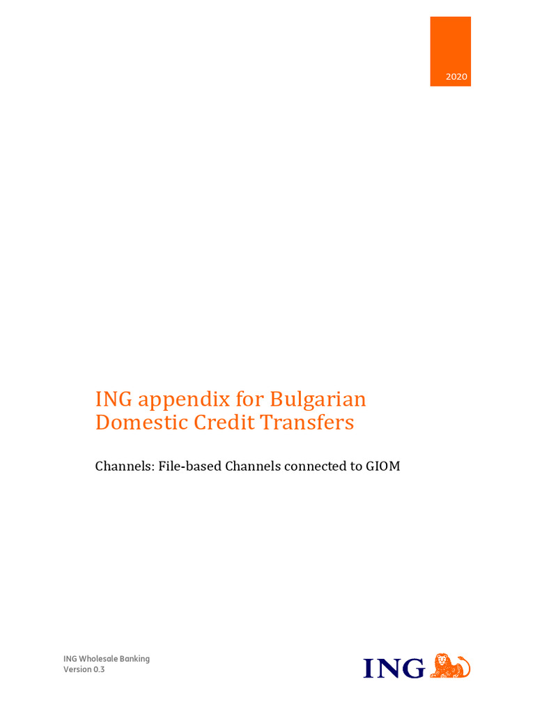 ING Appendix File-Based Channels Bulgarian Credit Transfer 2022 Jan ...