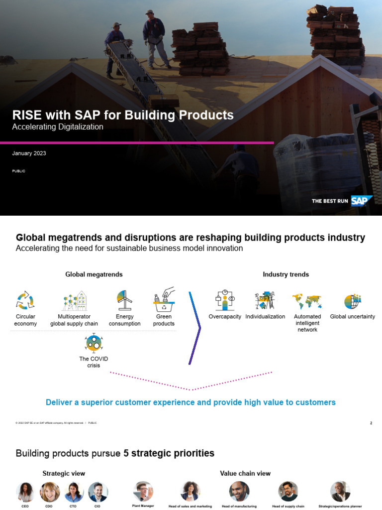 RISE with SAP for Building Products | PDF | Logistics | Cloud Computing