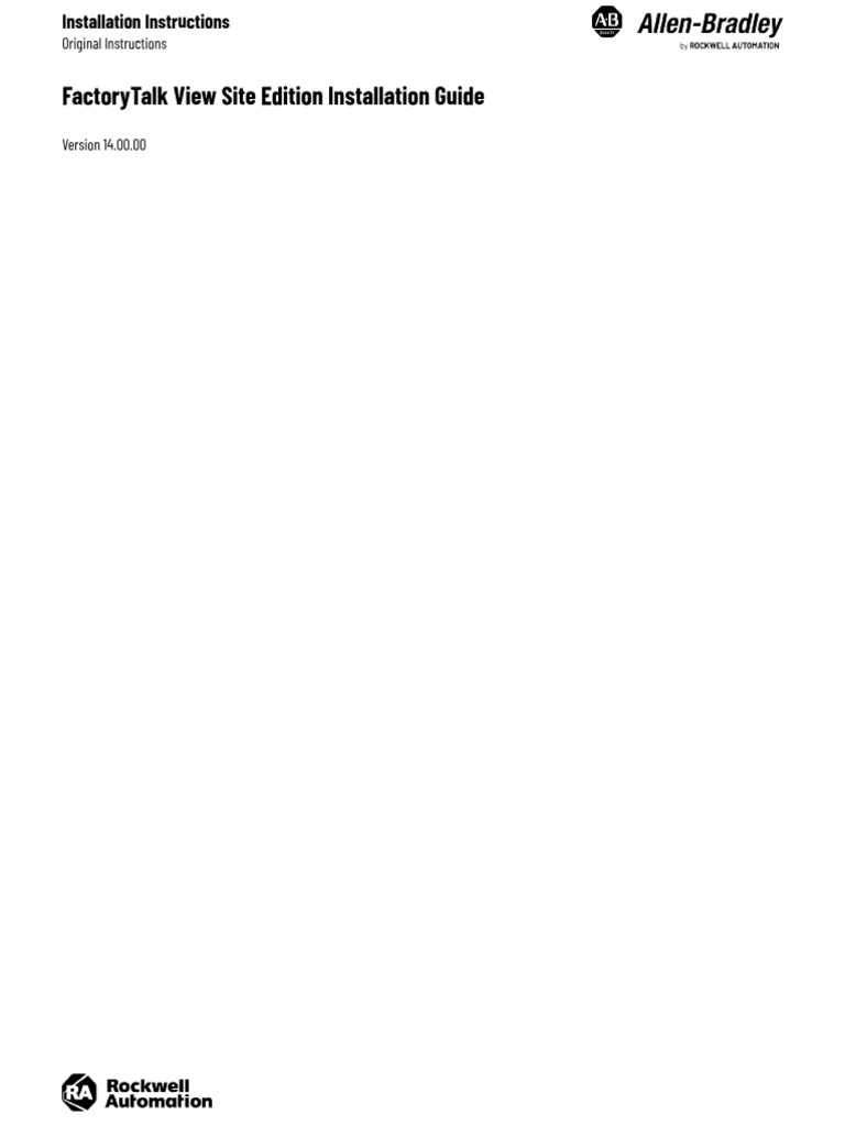 FactoryTalk View SE Install Guide | PDF | Computer Network | Server (Computing)