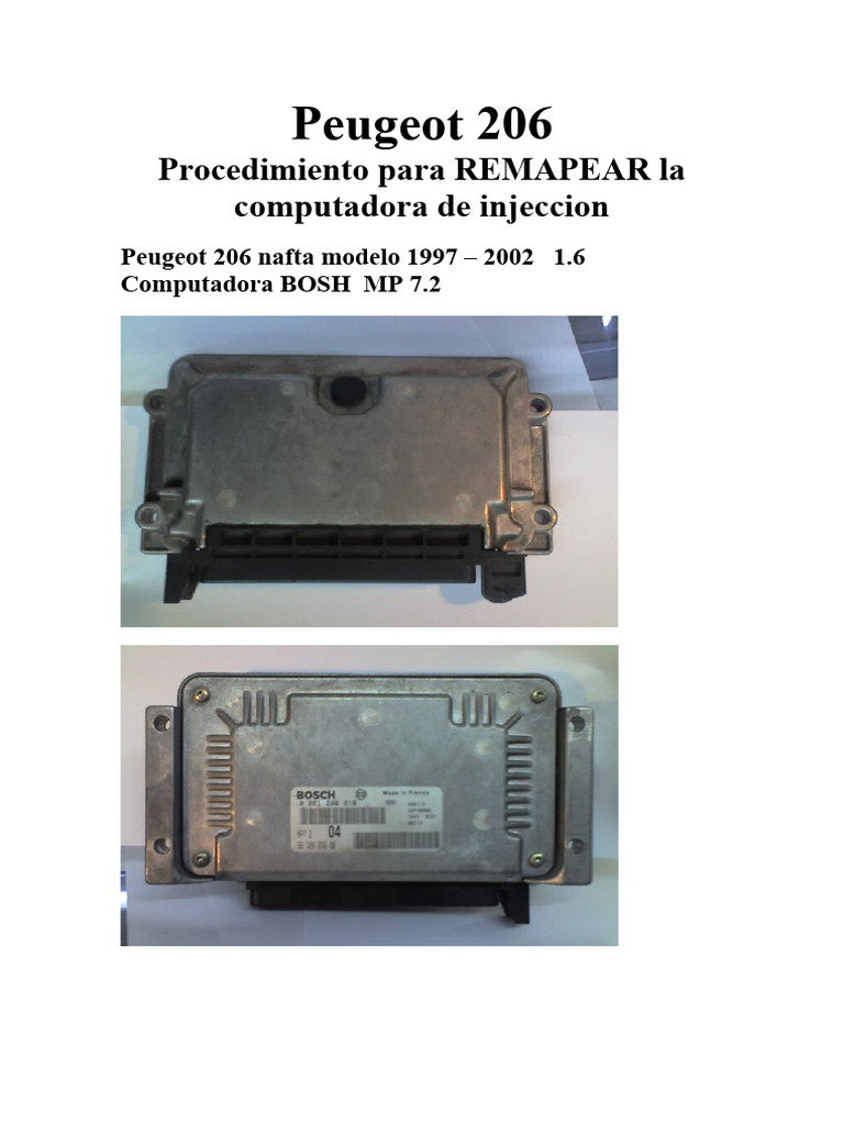 Auto-Bit Peugeot 206 | PDF
