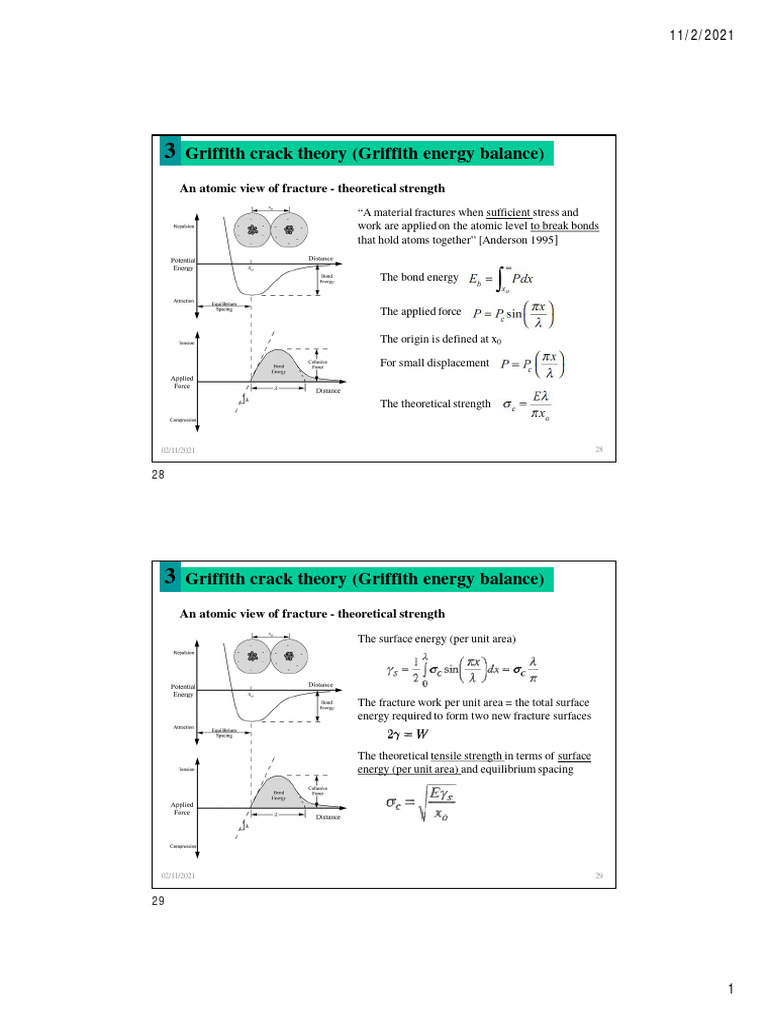 Bai Giang - C2 Grifith Criteria | PDF | Fracture Mechanics | Fracture