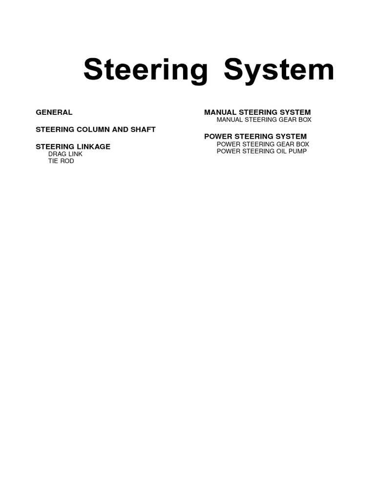 Steering | PDF | Steering | Pump