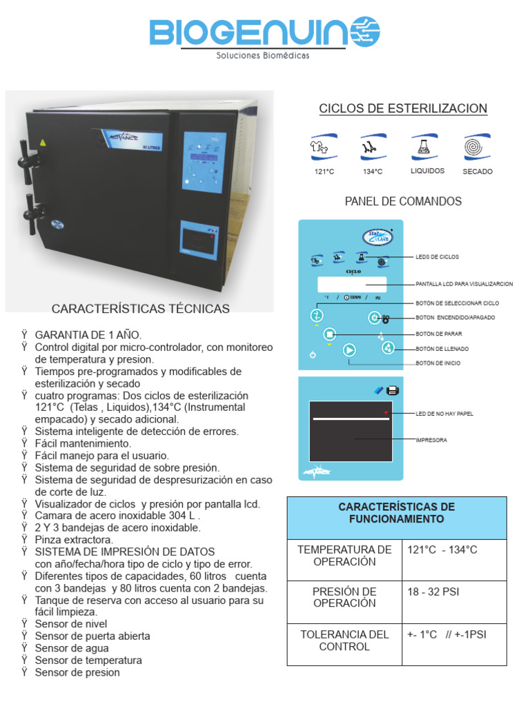 Ficha Tecnica Autoclave 60 y 80 Litros | Descargar gratis PDF | Diodo ... Ficha Tecnica Autoclave 60 y 80 Litros | Descargar gratis PDF | Diodo ...