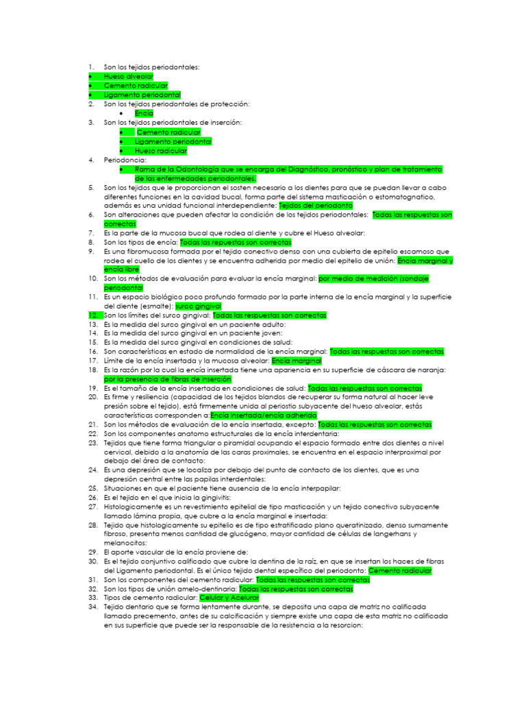 Perio Final | PDF | Ciencias de la Salud | Especialidades Medicas