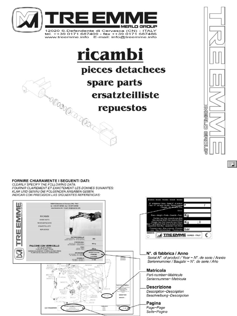 MERLO - Pièces Accessoires Tre-Emme | PDF