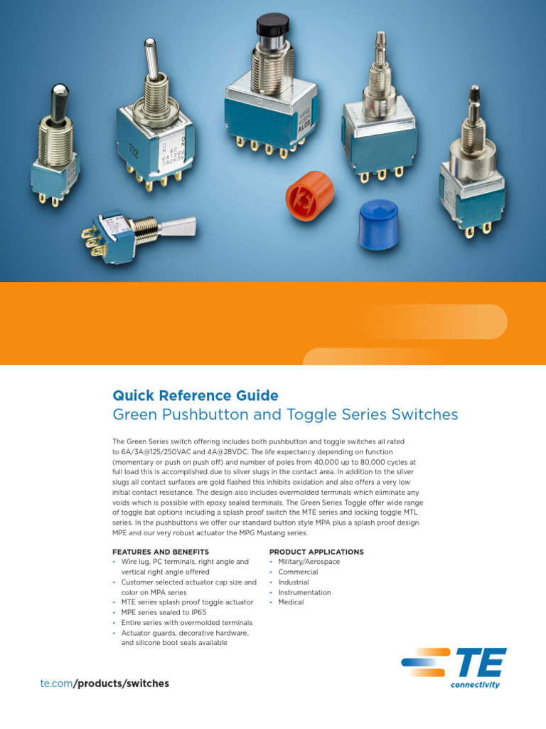 NG DS 2-1773458-6 Green Series Switches 0512-1247513 | PDF | Switch | Electrical Engineering