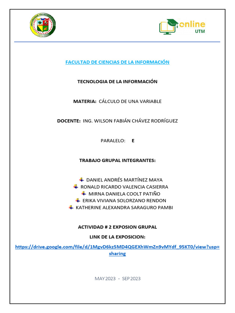 Actividad # 2 - Exposicion Grupal Calculo | PDF | Optimización Matemática | Elasticidad (economía)