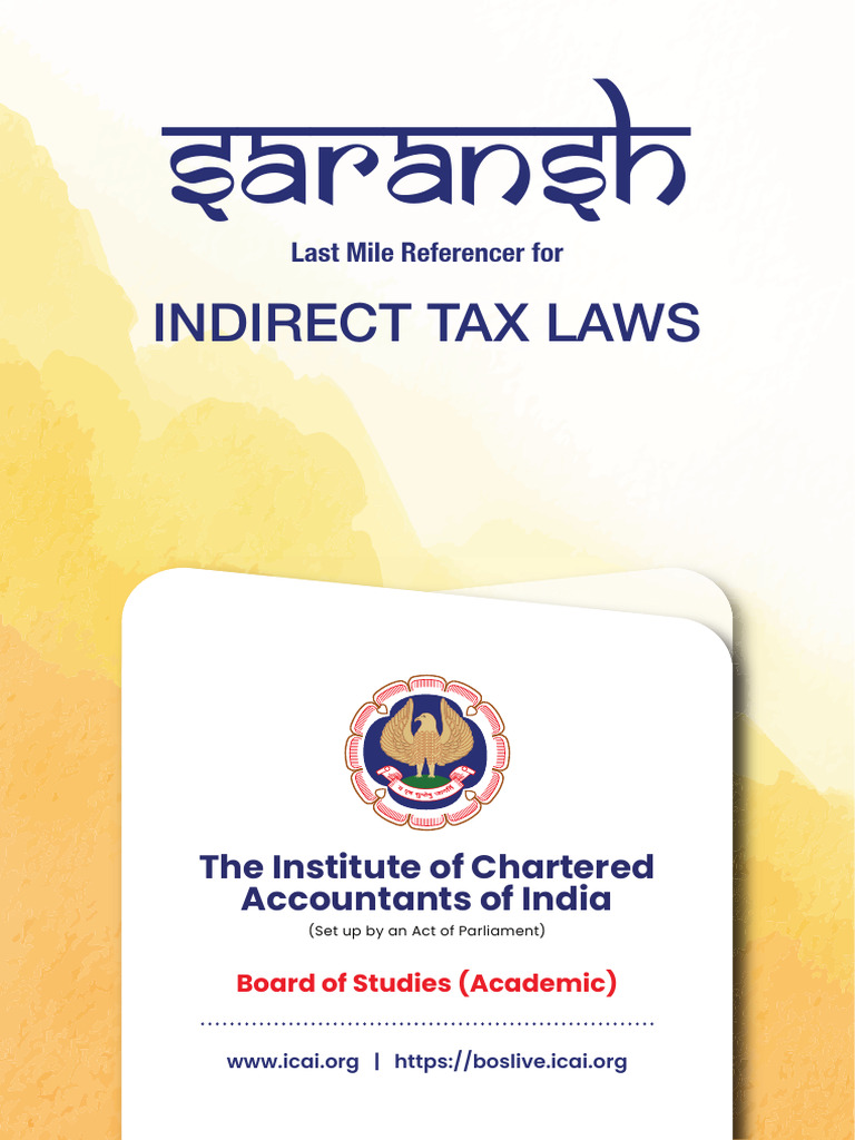IDT Saransh | PDF | Taxes | Public Finance