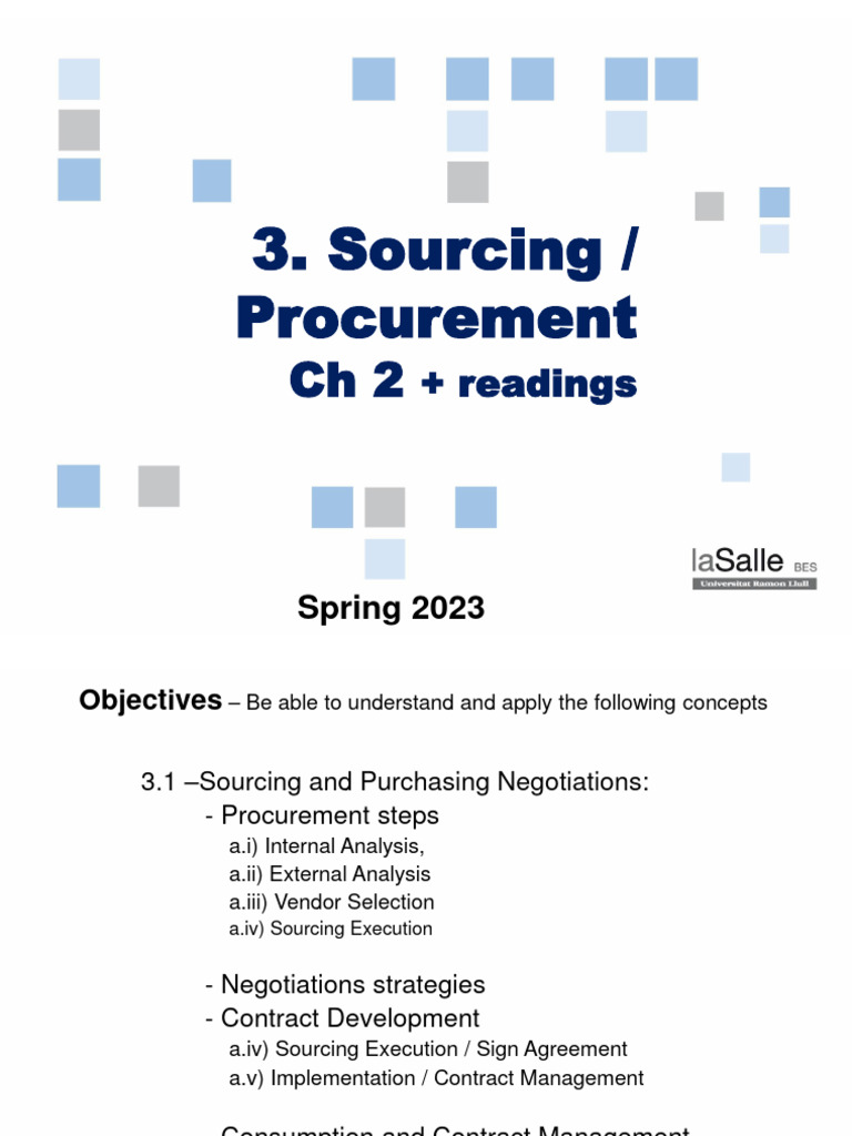 Sourcing and Procurement Strategies | PDF | Procurement | Negotiation