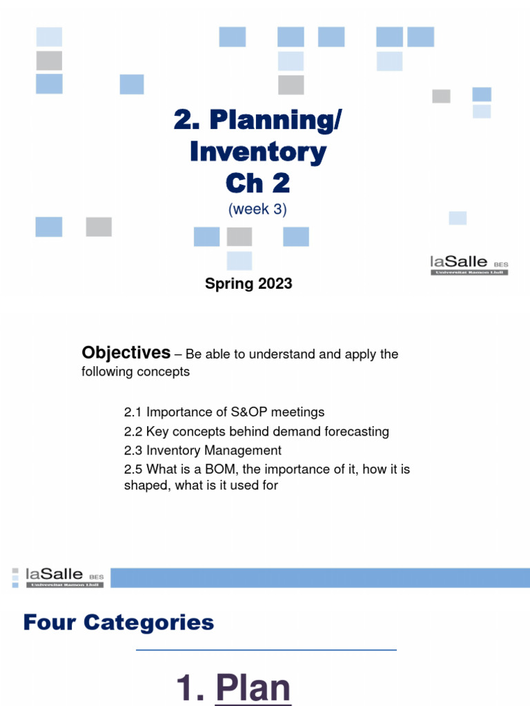 Supply Chain Management - Chapter 2 - Planning - Inventory - Short | PDF | Inventory | Business ...